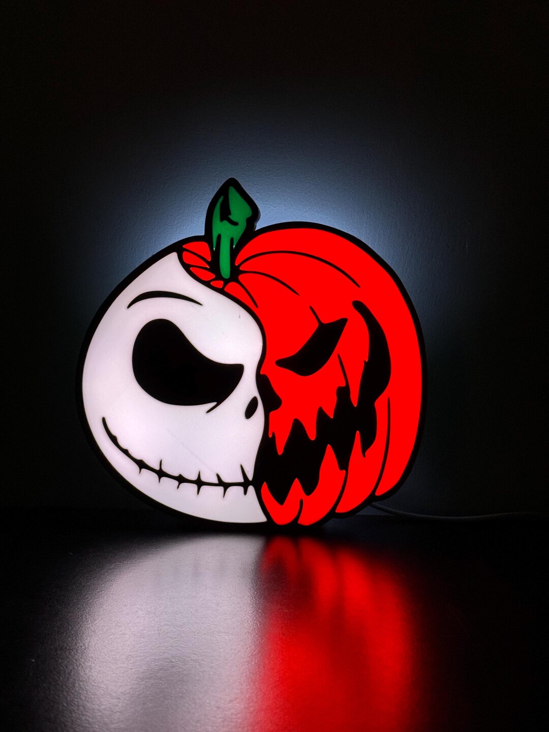 Jack Skellington Pumpkin Lightbox 3D Printed Nightmare Before Christmas ...
