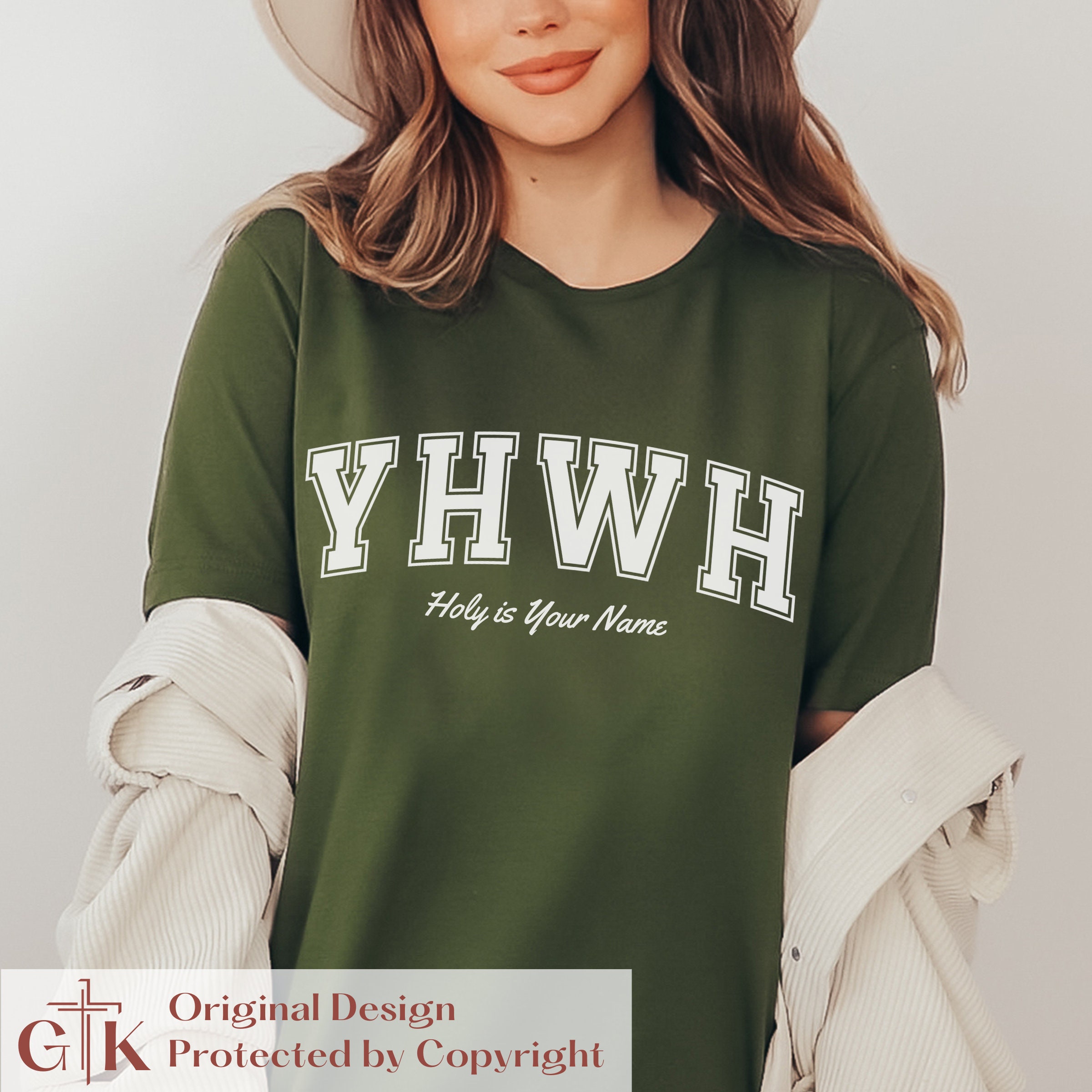 YHWH Shirt Varsity Font | Yahweh Shirt Christian | YHWH Shirts for ...