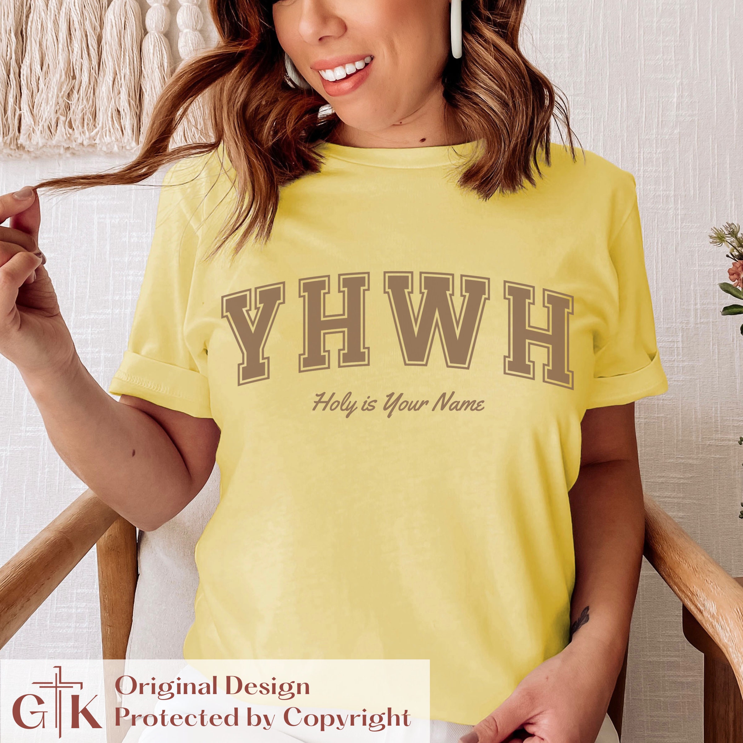 YHWH Shirt Varsity Font Yahweh Shirt Christian YHWH Shirts for Women ...