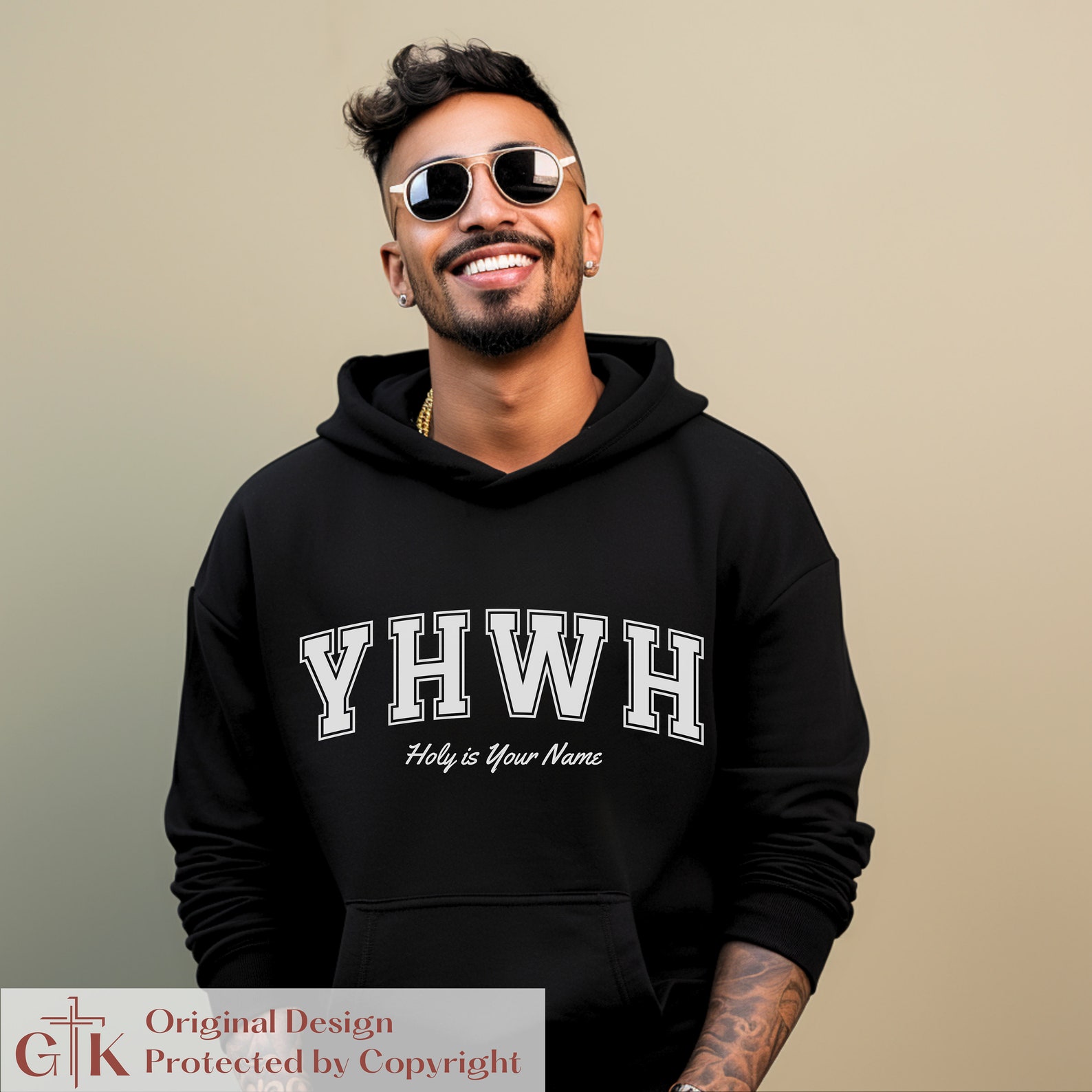 YHWH Hoodie Varsity Font | YHWH Sweatshirt Christian | Yahweh Hoodie ...