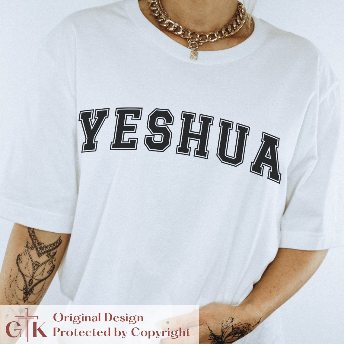 Yeshua Shirt Varsity Font | Yeshua Tshirt Christian | Yeshua T Shirts ...