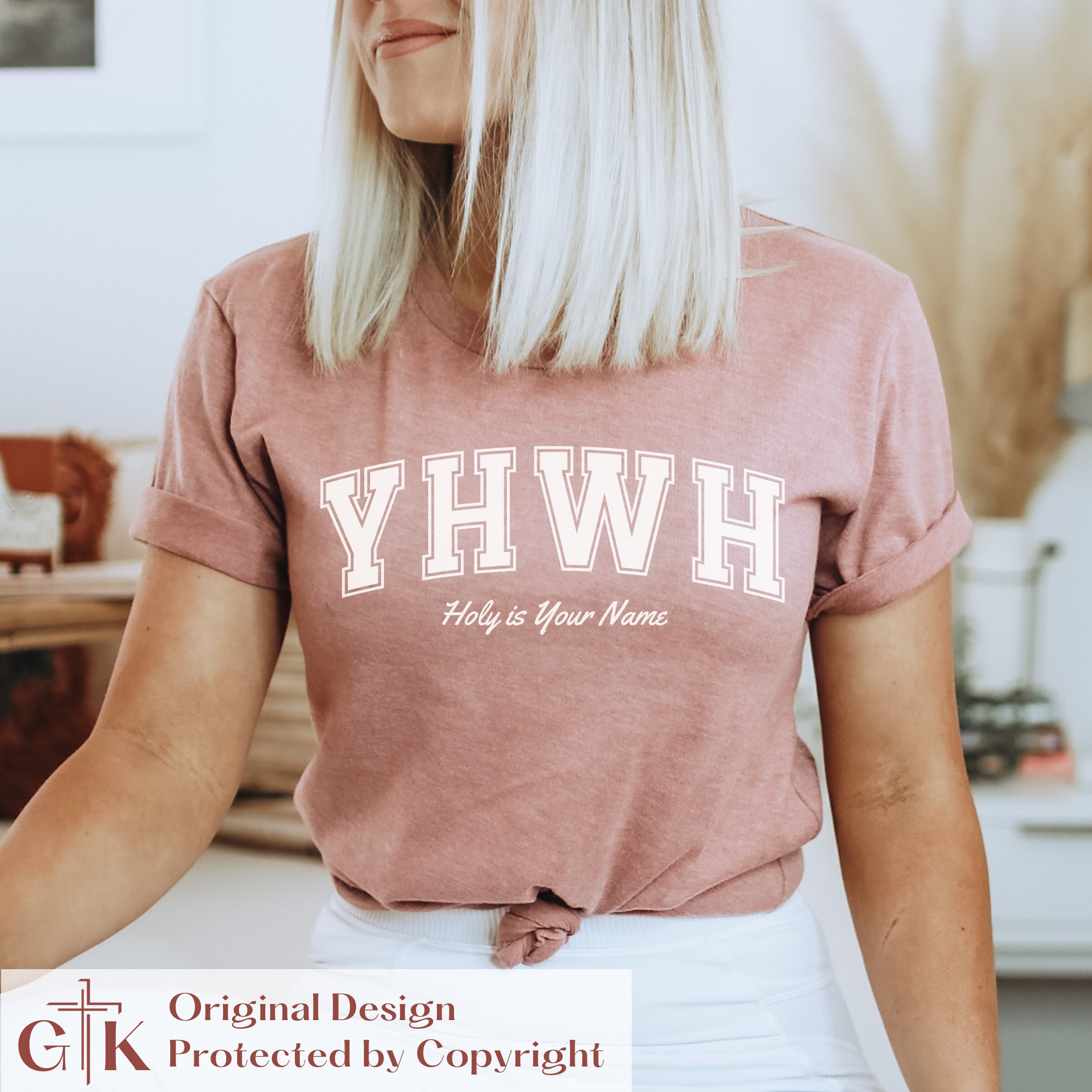 YHWH Shirt Varsity Font | Yahweh Shirt Christian | YHWH Shirts for ...