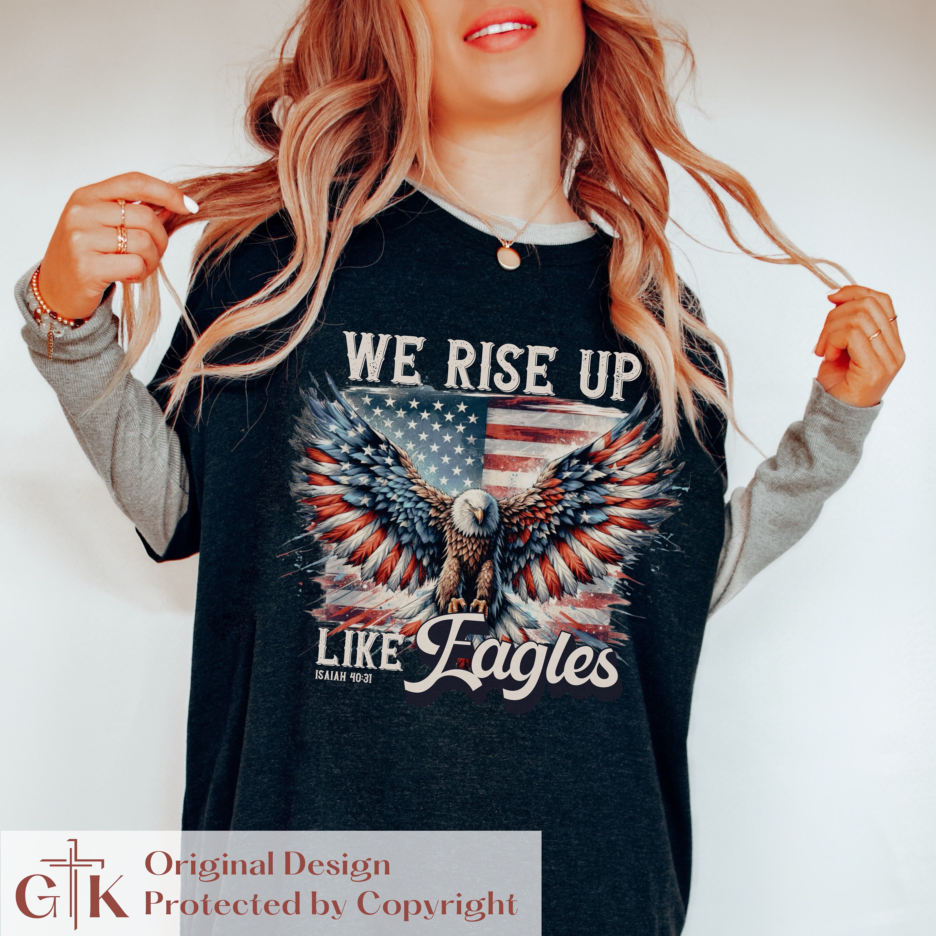 Isaiah 40 31 Shirt for Men Rise up Tshirt for Men Patriotic Isaiah ...