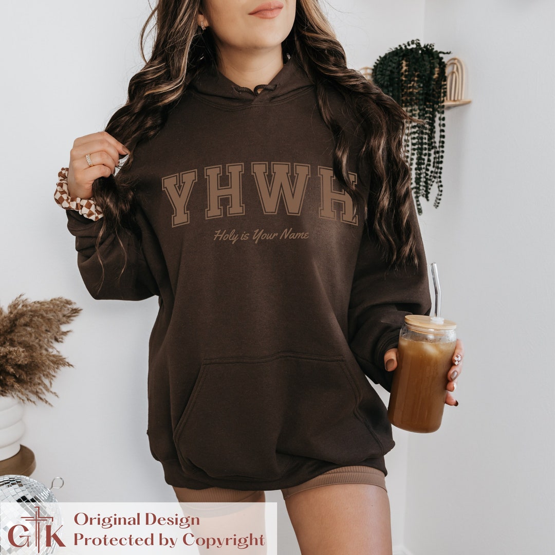 YHWH Hoodie Varsity Font | YHWH Sweatshirt Christian | Yahweh Hoodie ...