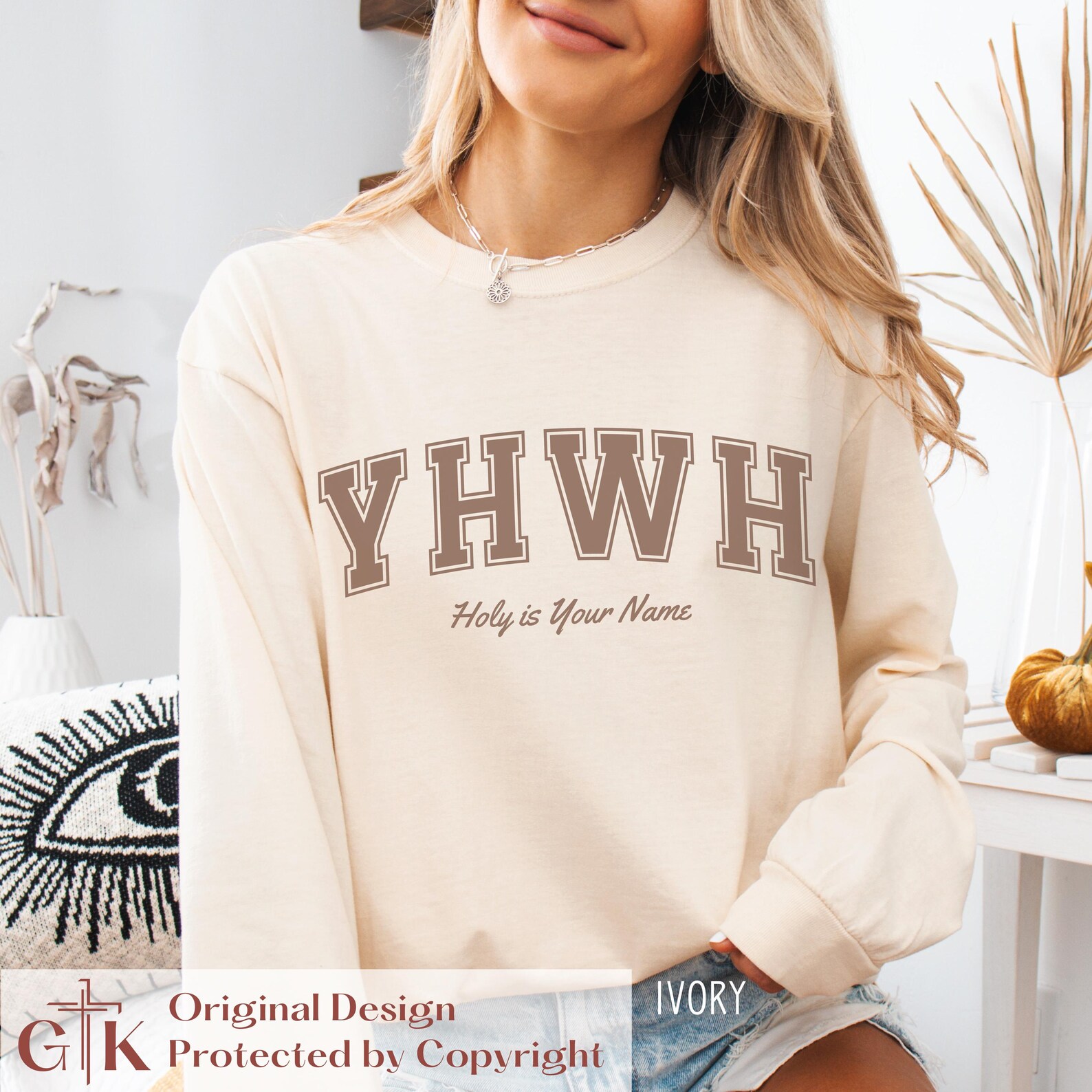 YHWH Shirt Varsity Font | Yahweh Shirt Christian | Long Sleeve YHWH ...