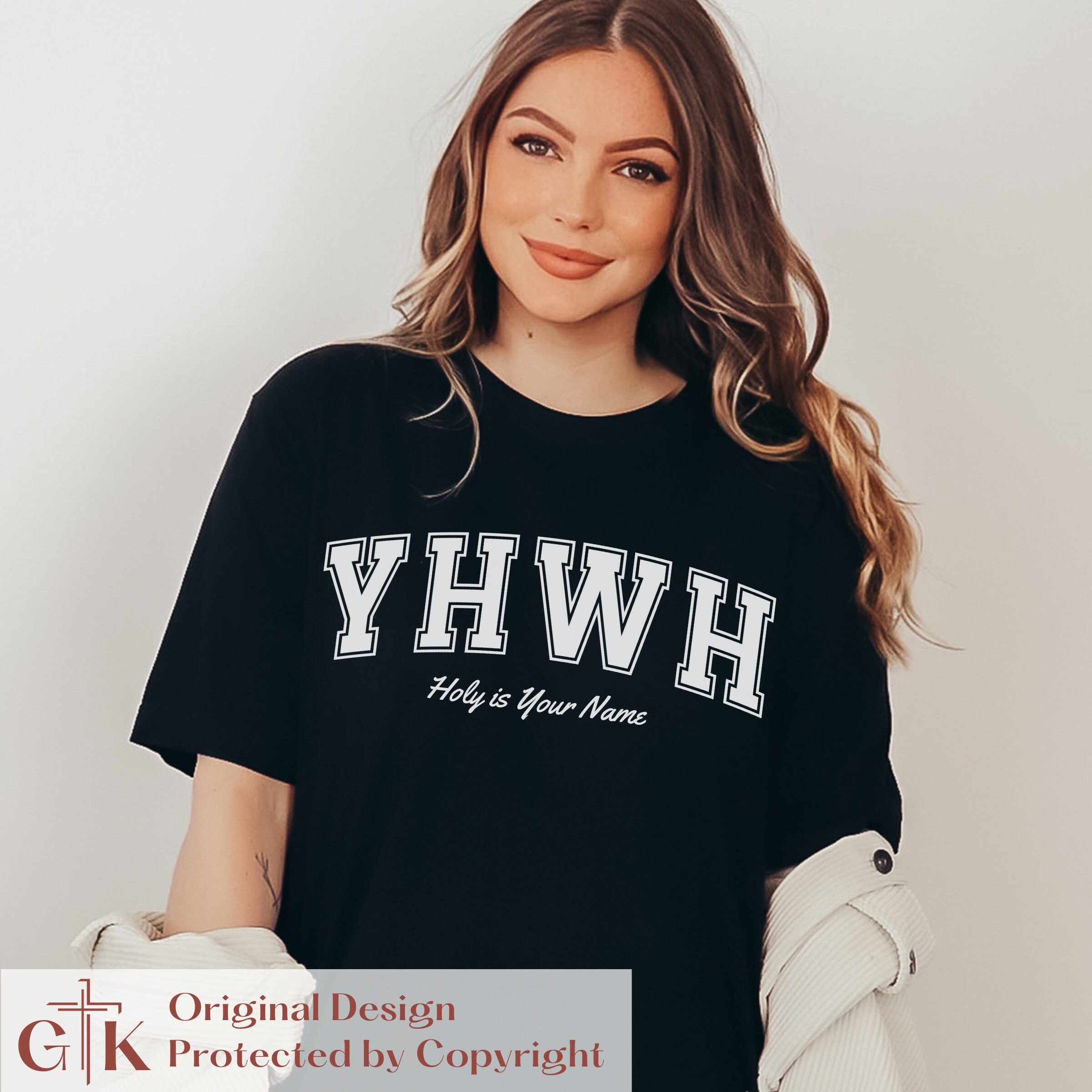YHWH Shirt Varsity Font Yahweh Shirt Christian YHWH Shirts for Women ...