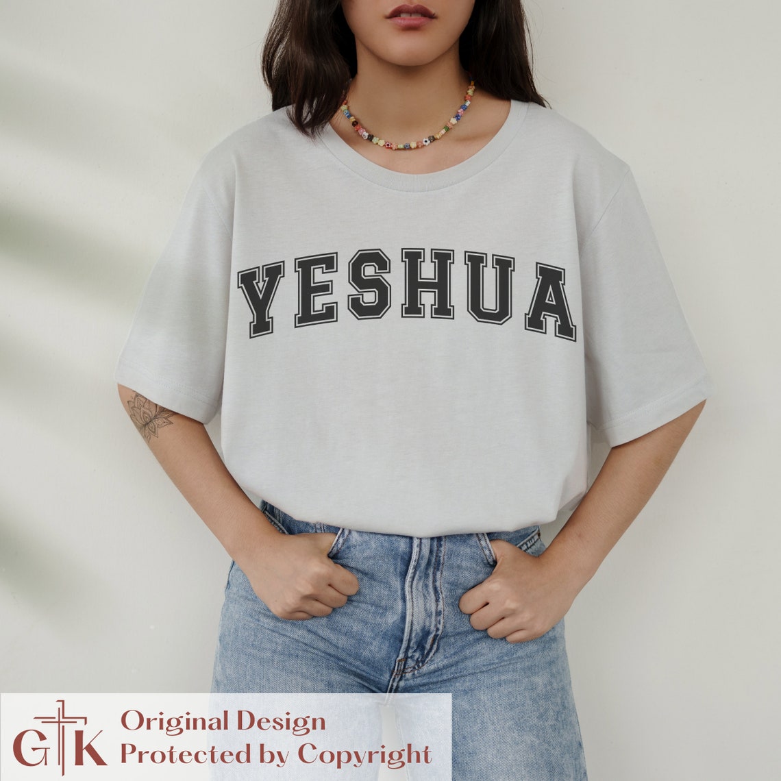 Yeshua Shirt Varsity Font | Yeshua Tshirt Christian | Yeshua T Shirts ...