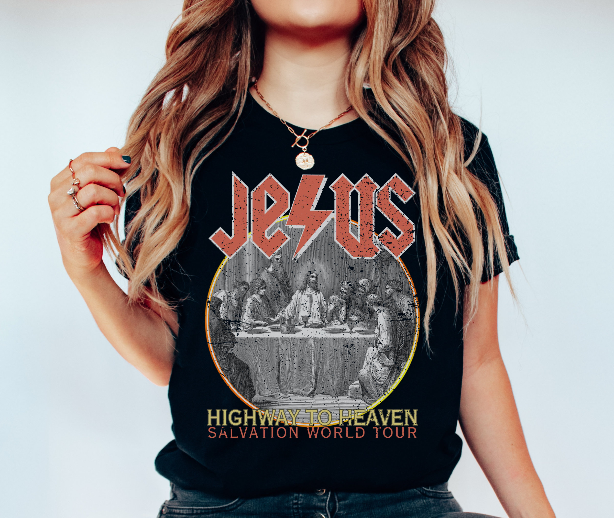 Highway to Jesus Vintage Tshirt WWJD Vintage Band Jesus T Shirt Jesus ...