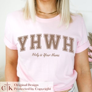 YHWH Shirt Varsity Font | Yahweh Shirt Christian | YHWH Shirts for ...