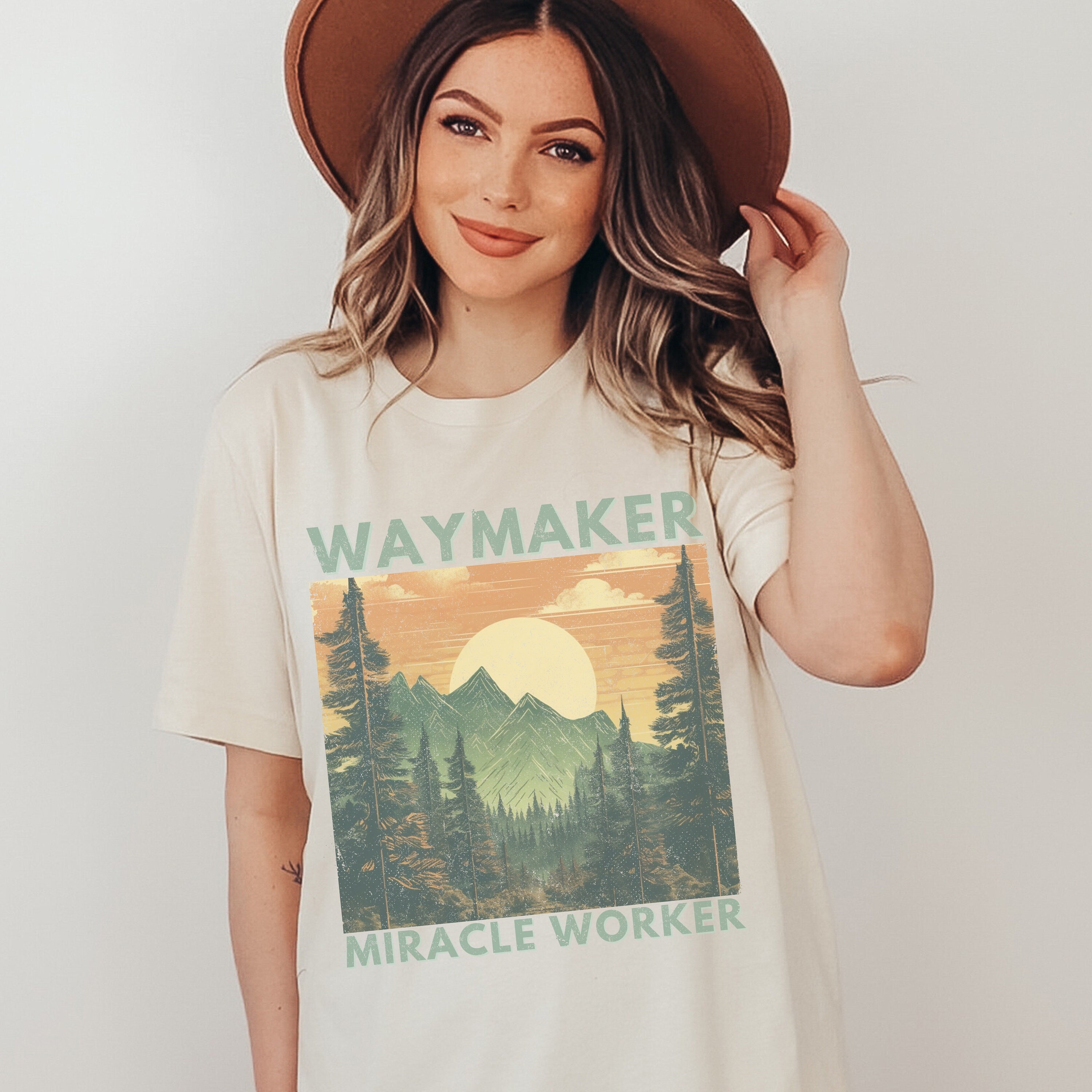Waymaker Shirt Christian Waymaker Tshirt Way Maker Miracle Worker Bible ...