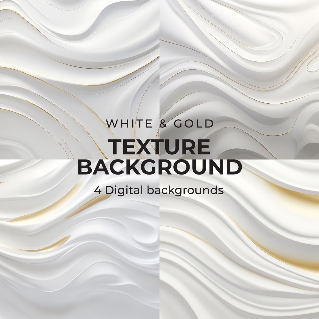 White and Gold Texture Background, Curve Wallpaper, Smooth Background ...