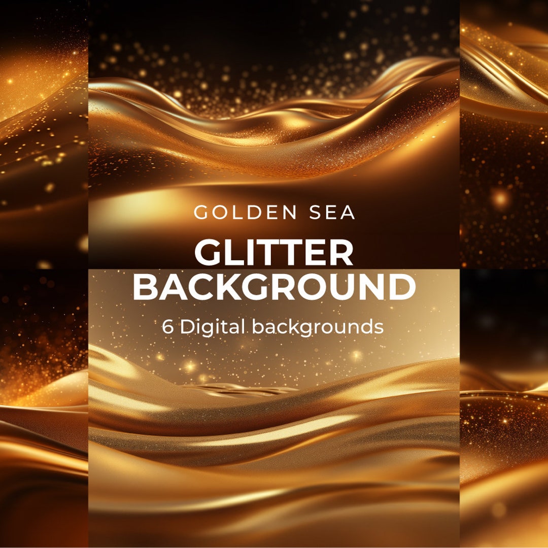 Golden Sea With Glitter Background, Gold Wallpaper, Luxury Background ...