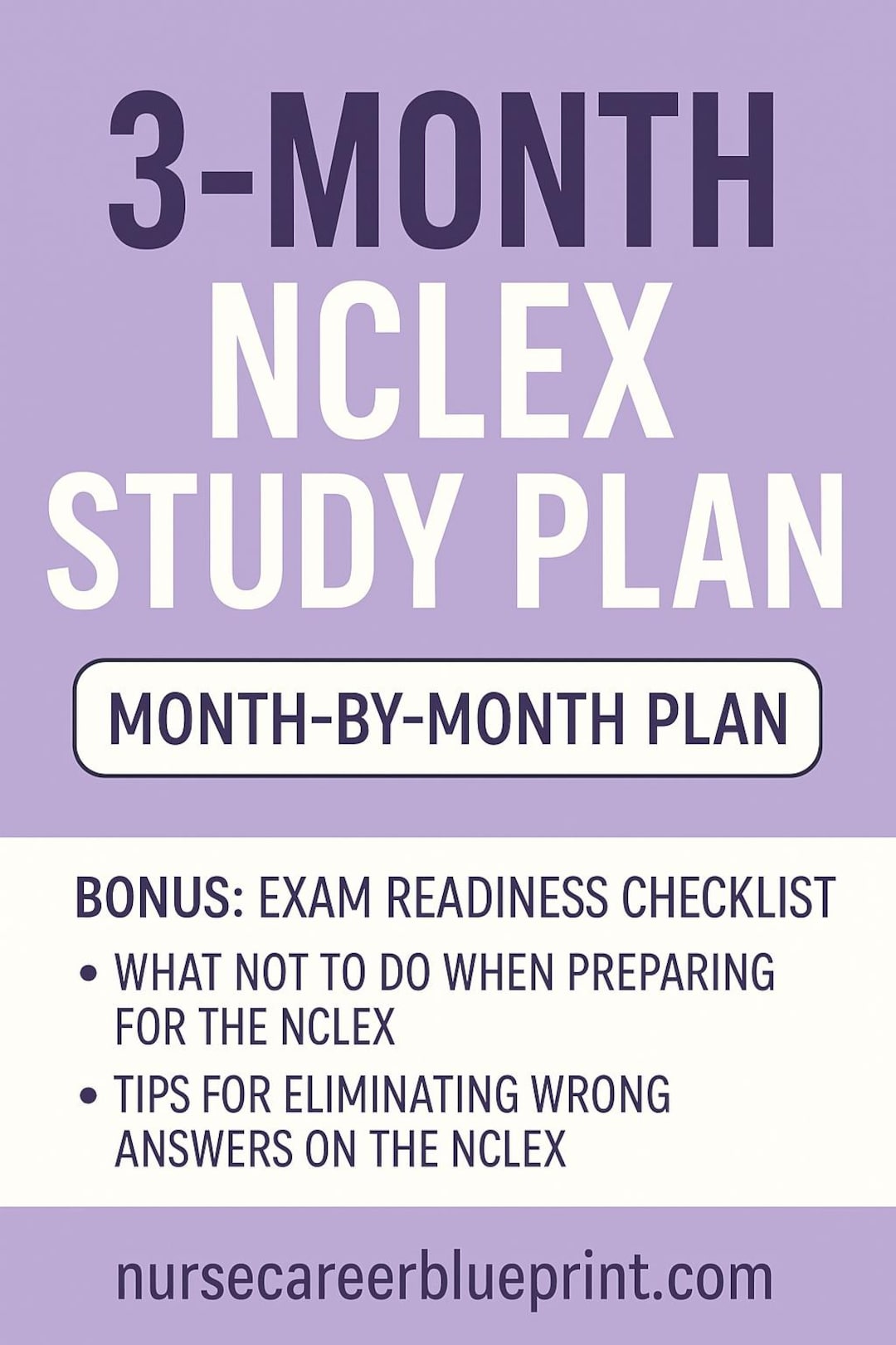 3-month NCLEX Study Plan - Etsy