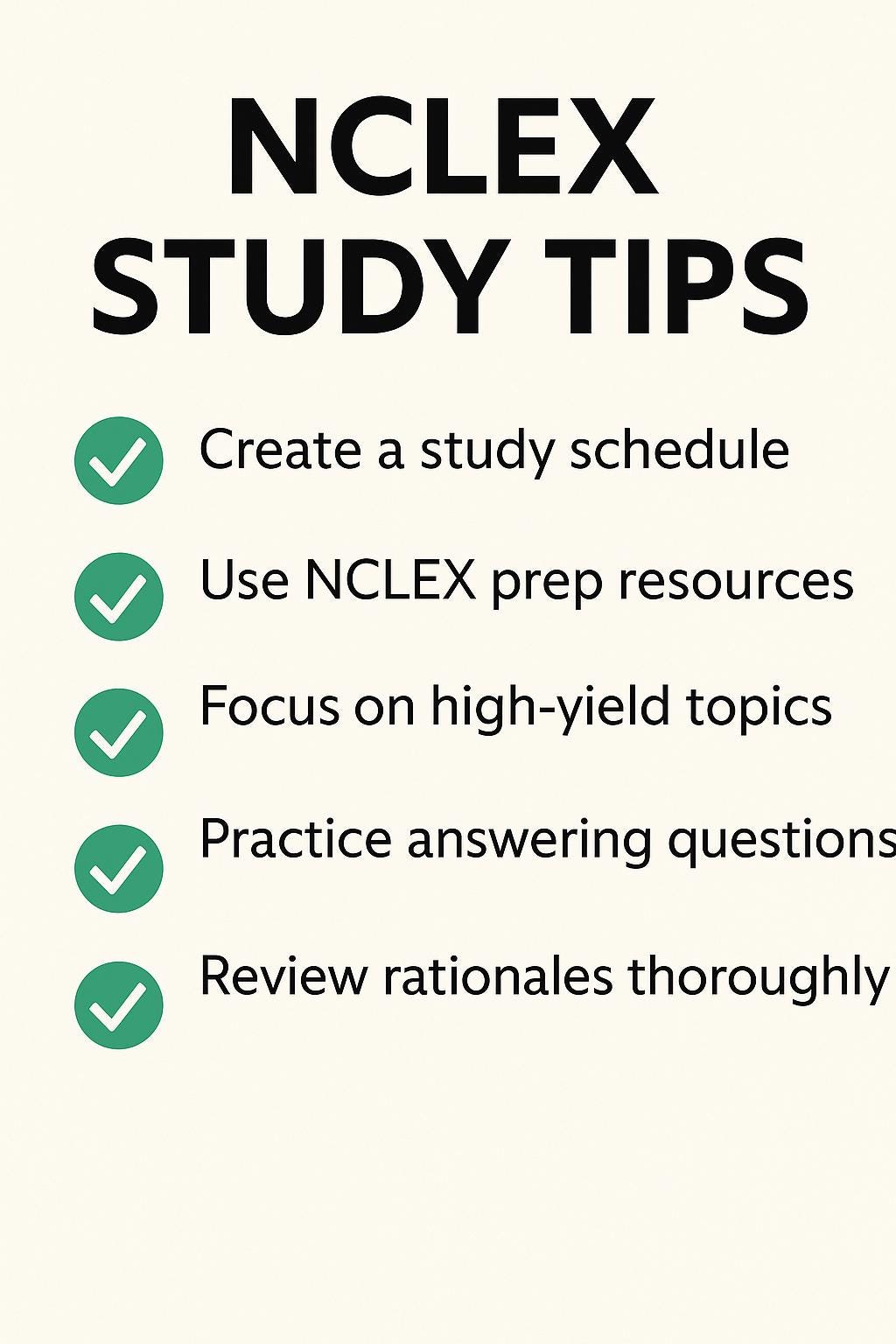 NCLEX 4 Week Study Plan - Etsy