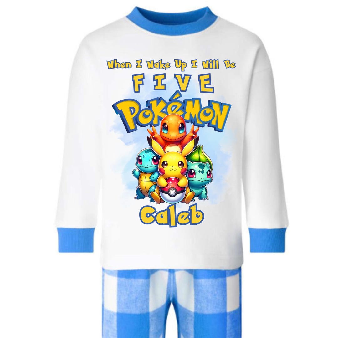 Personalised When I Wake up I Will Be Poke Birthday Pyjamas | Custom ...