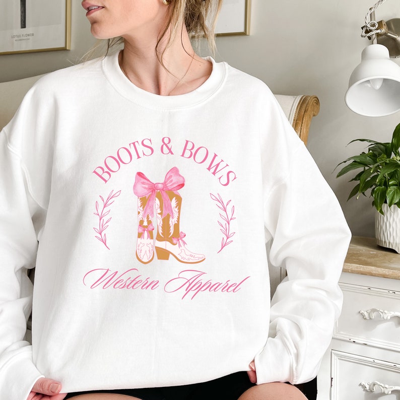 Coquette Clothing, Cowgirl Boots Sweatshirt, Pinterest Aesthetic ...