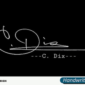 C Letter Signature Style in a Handwritten Style, Digital Delivery ...