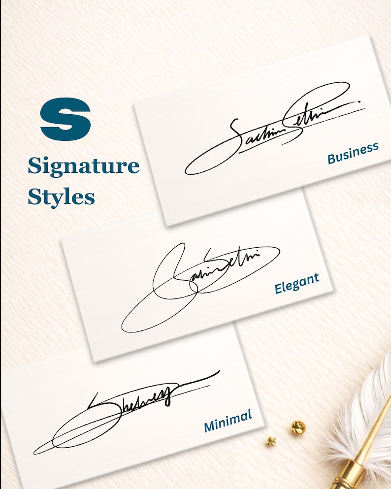 S Letter Signature Design With Video Tutorial | Real Handwritten Style ...