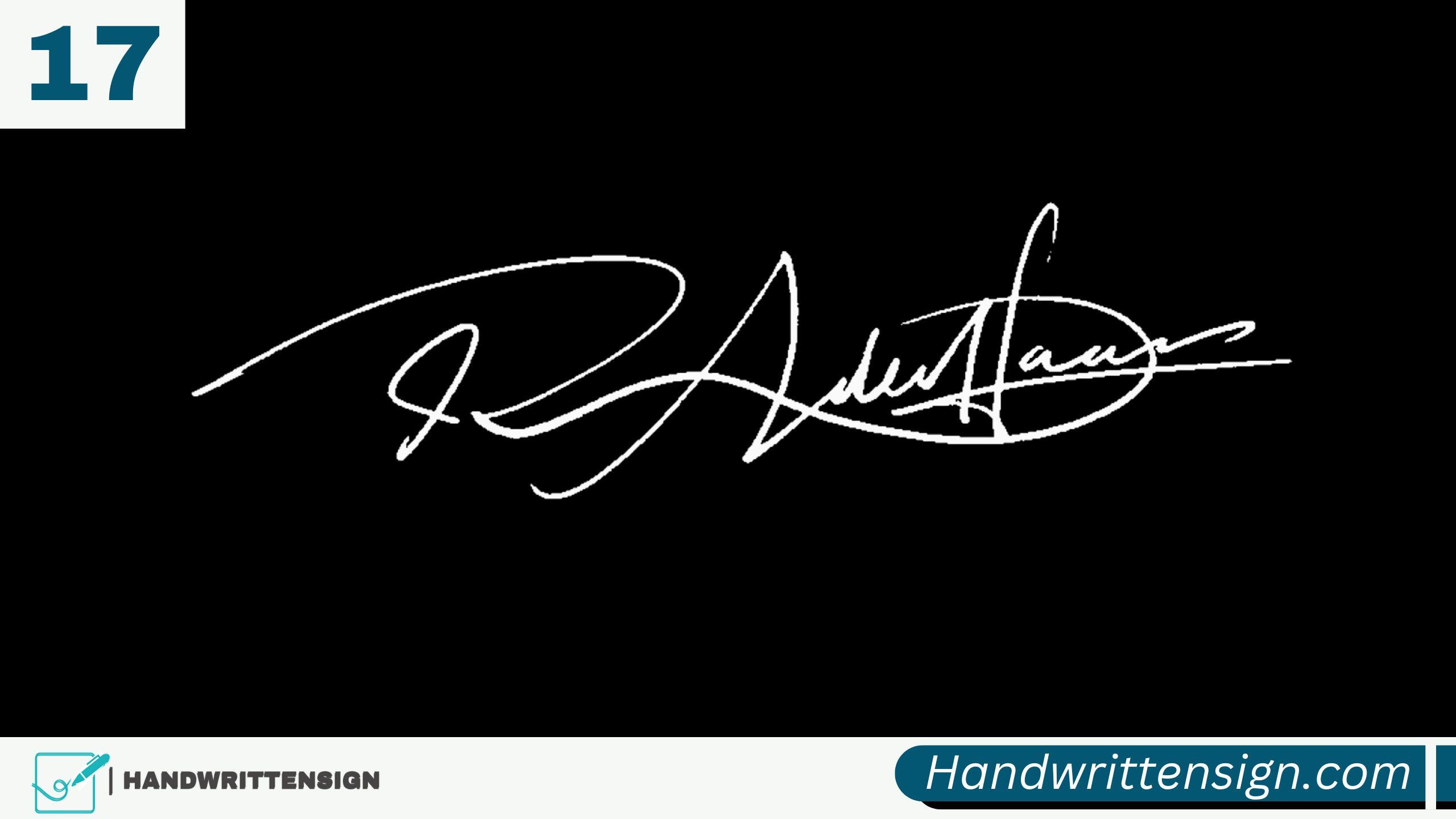 Fancy Letter R Signature