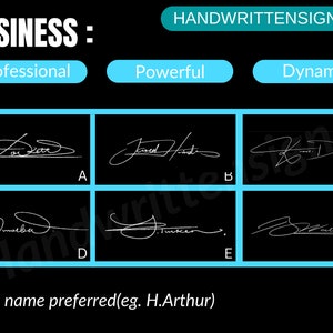 Custom Signature Design | Real Handwritten Styles | Best Gift for Your ...