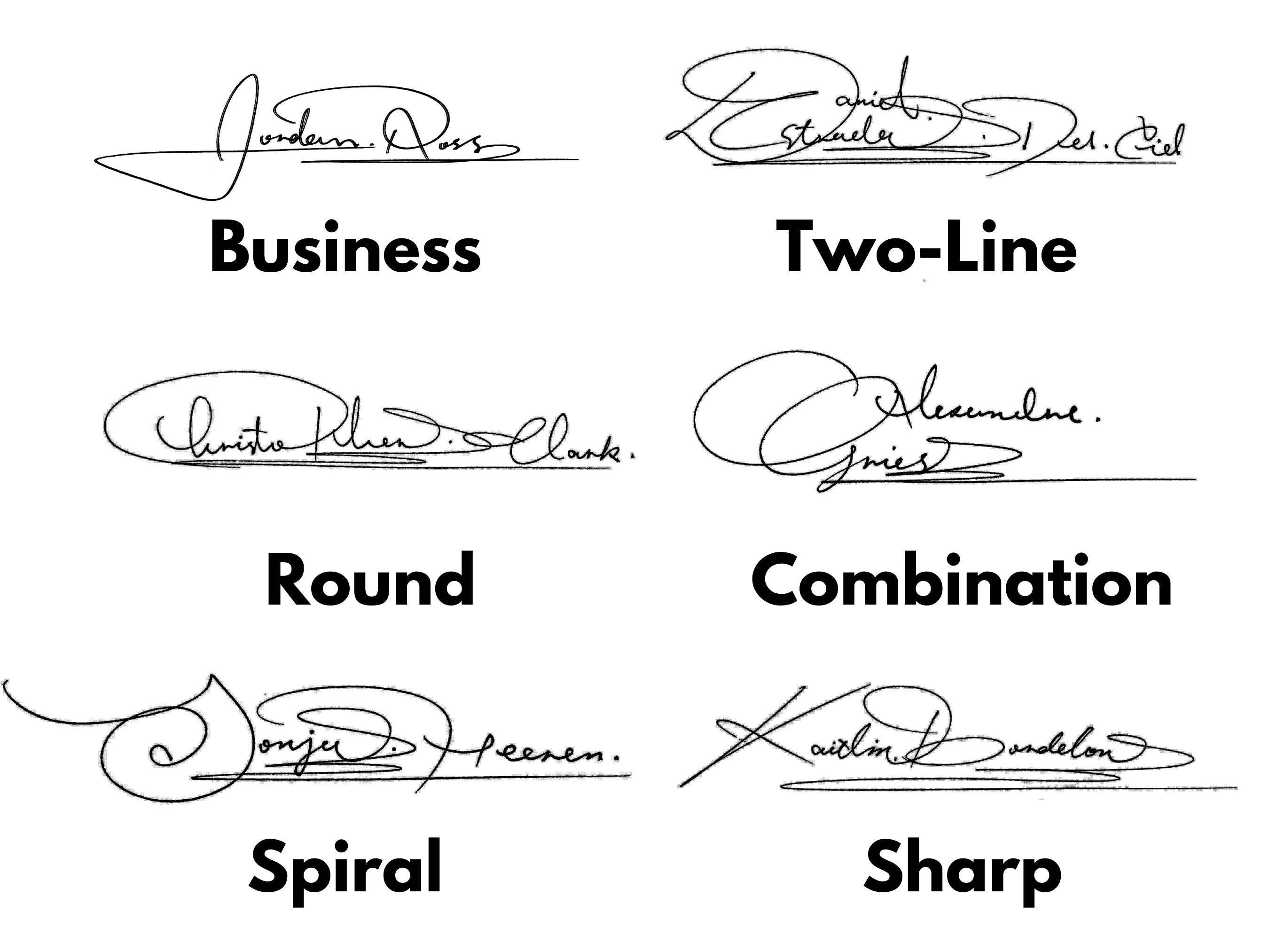 Types Of Signature Styles
