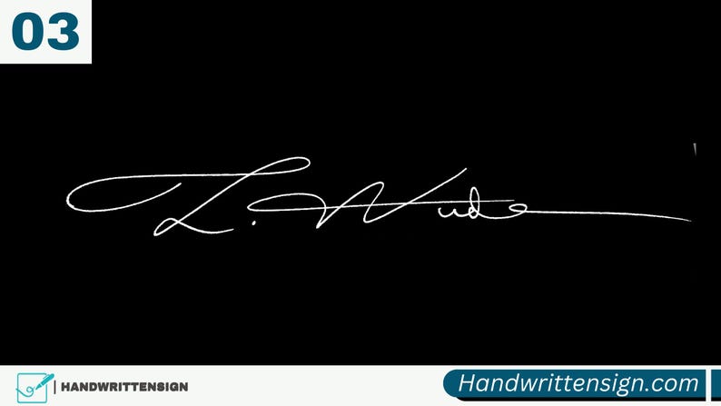 Firma letra L | Estilo manuscrito real | Video + hoja de práctica ...