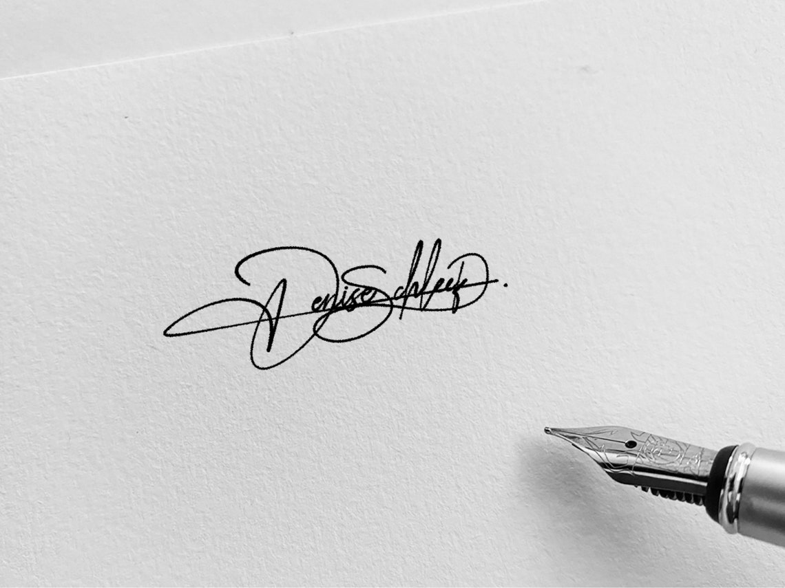 Handwritten Signature Logo Design: Personalized Calligraphy (digital ...