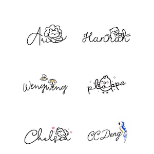 Cute Signature Logo Design | Logo Design for Social Media Creators ...