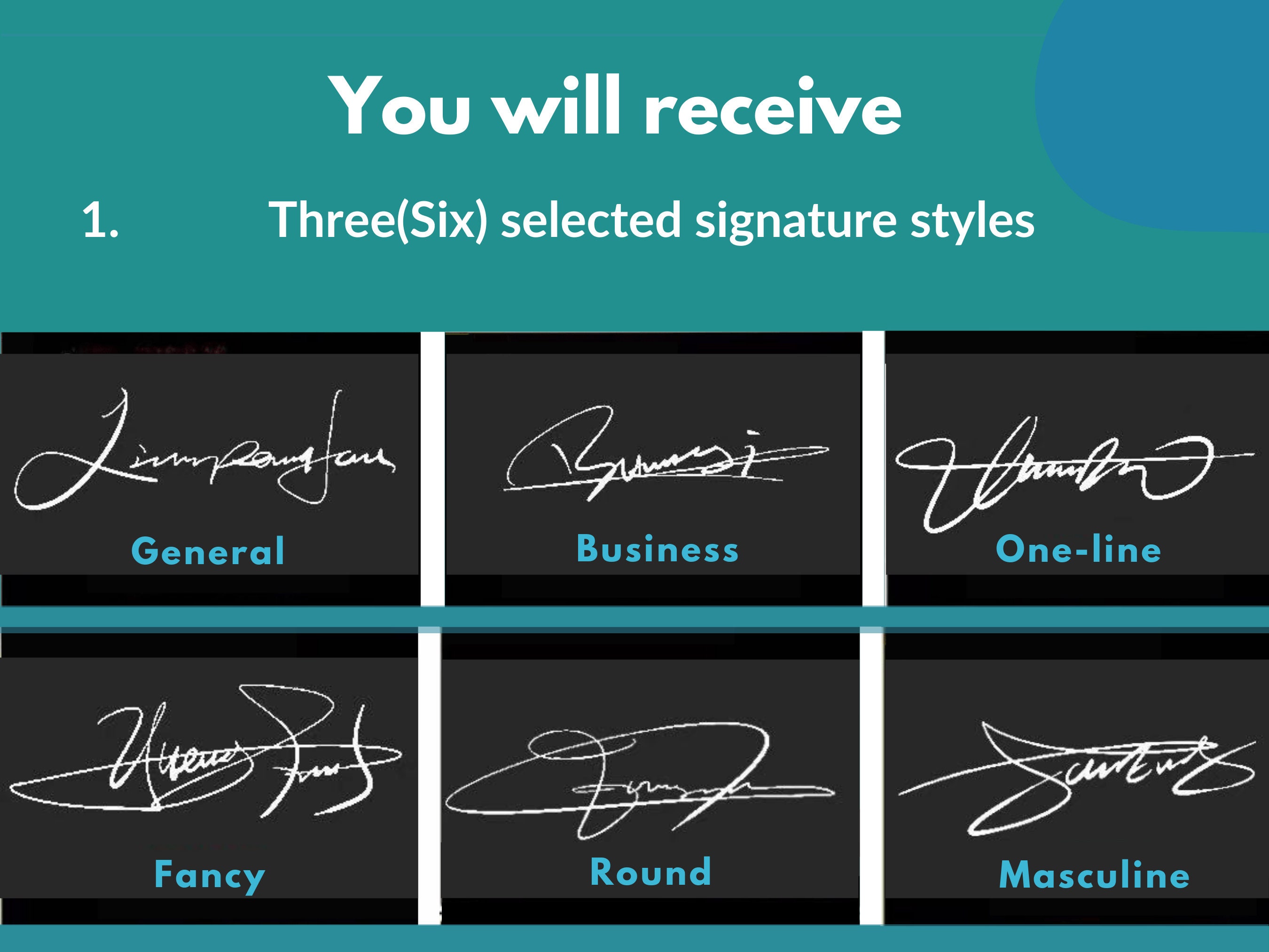 Custom Signature Design Real Handwritten Style Digital - Etsy Australia