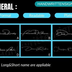 Custom Signature Design | Real Handwritten Styles | Best Gift for Your ...