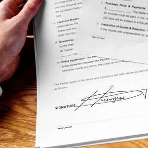 Handwritten Signature With Tutorial - Etsy