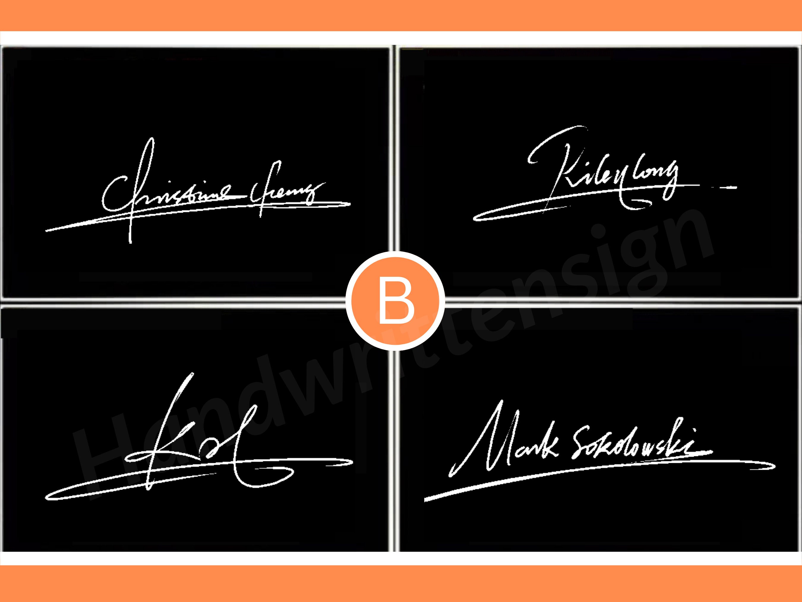 Signature Design Handwritten Style Professional Signature Digital ...