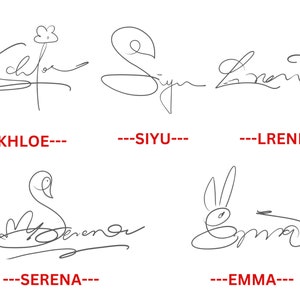 Signature Logo Design | Real Handwritting Style | Wedding Signature ...