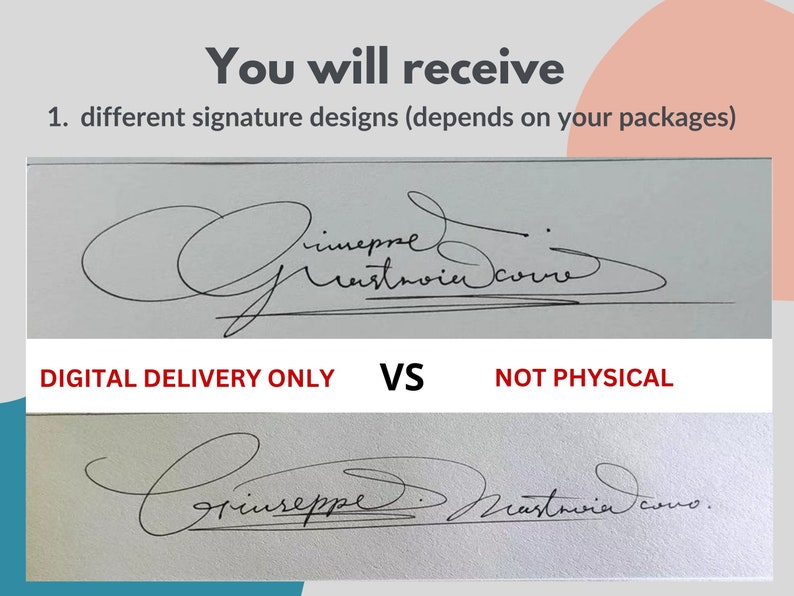 Business Signature Design | Real Handwritten Style | Wedding Signature ...