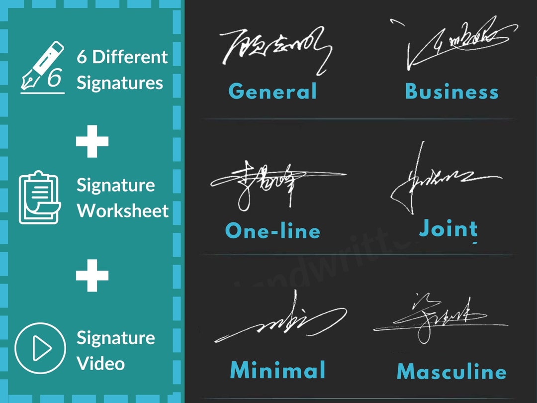 Chinese Signature Designs With Video Tutorials | Real Handwritten Style ...