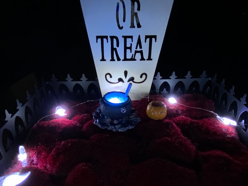 Miniature LED Resin Cauldron - Etsy