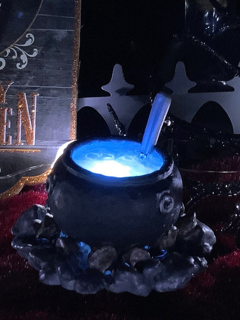 Miniature LED Resin Cauldron - Etsy