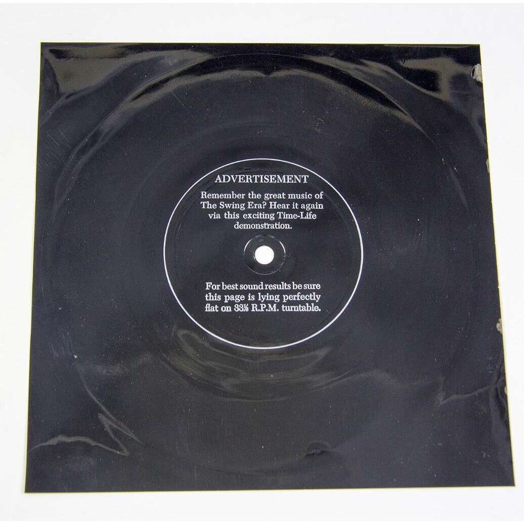 Time Life Promo Ad Flexi Disc the Swing Era 33 1/3 Demo Record 45 ...