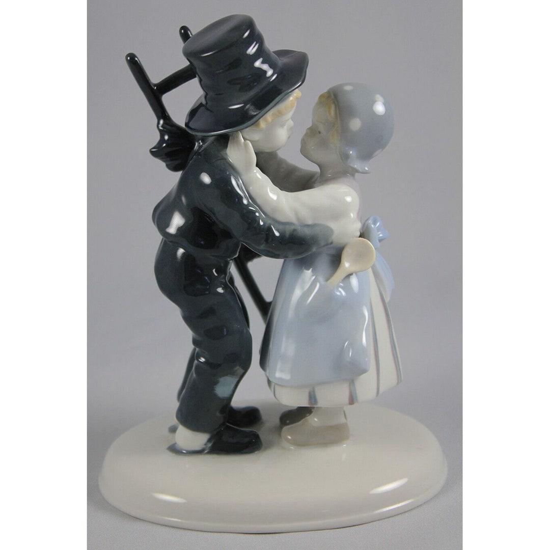 Vintage Metzler & Ortloff East Germany Porcelain Chimney Sweep and Wife ...