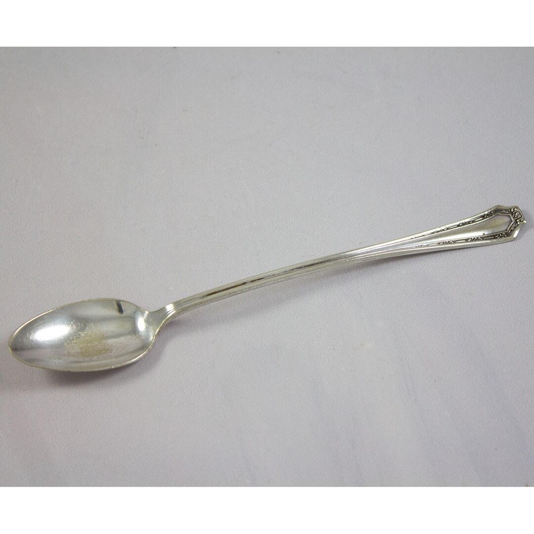 Antique Fairfield Silverplate Iced Tea Spoon Alpha C. 1915 - Etsy