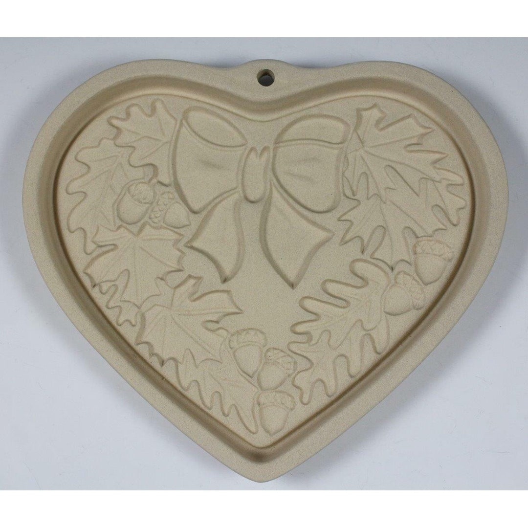 Pampered Chef 2003 Autumn Wreath Heart Cookie Mold Ltd Ed 1st in Series ...