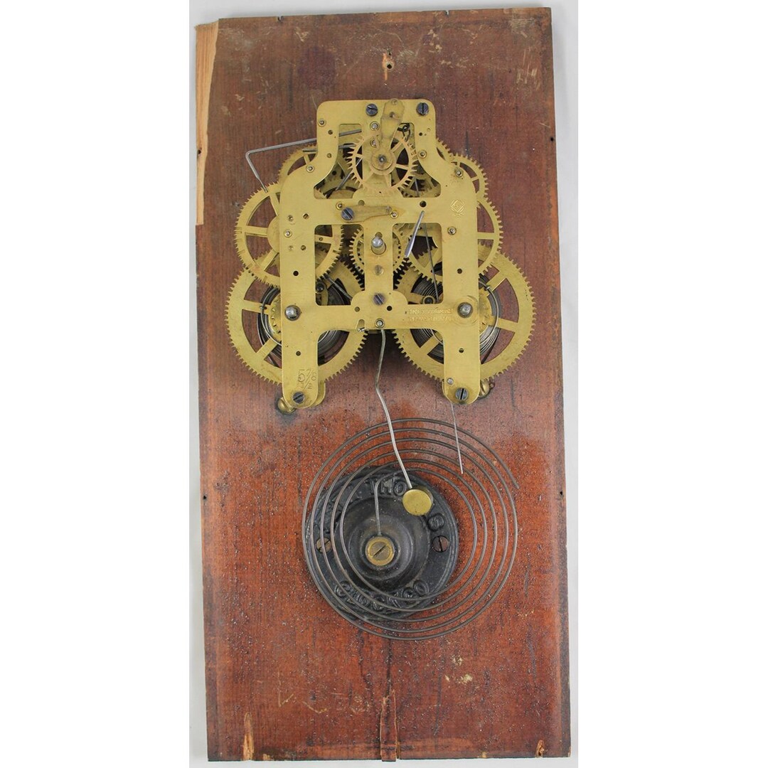 Antique Seth Thomas Parlor Clock Mechanism Thomaston Conn. 5-7/8(1/2 ...