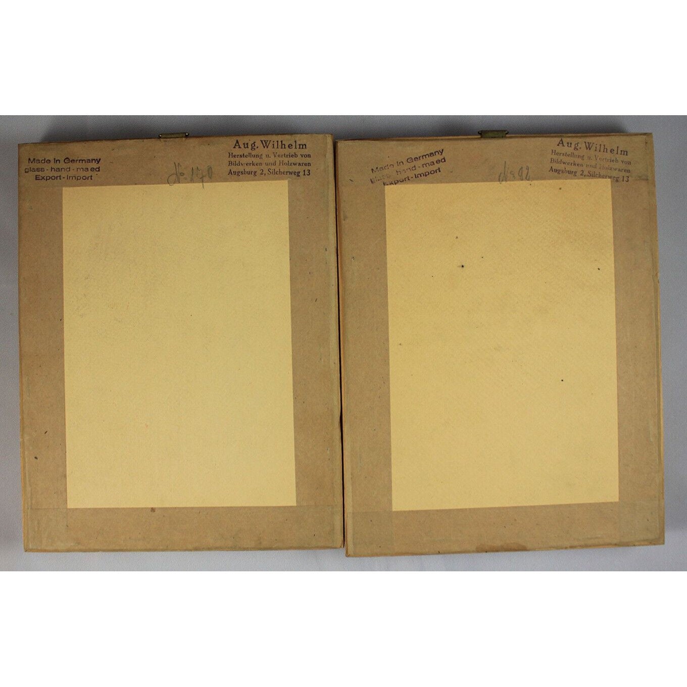 Vintage Reverse Painted Glass Aug. Wilhelm Made in Germany Lot of 2 - Etsy