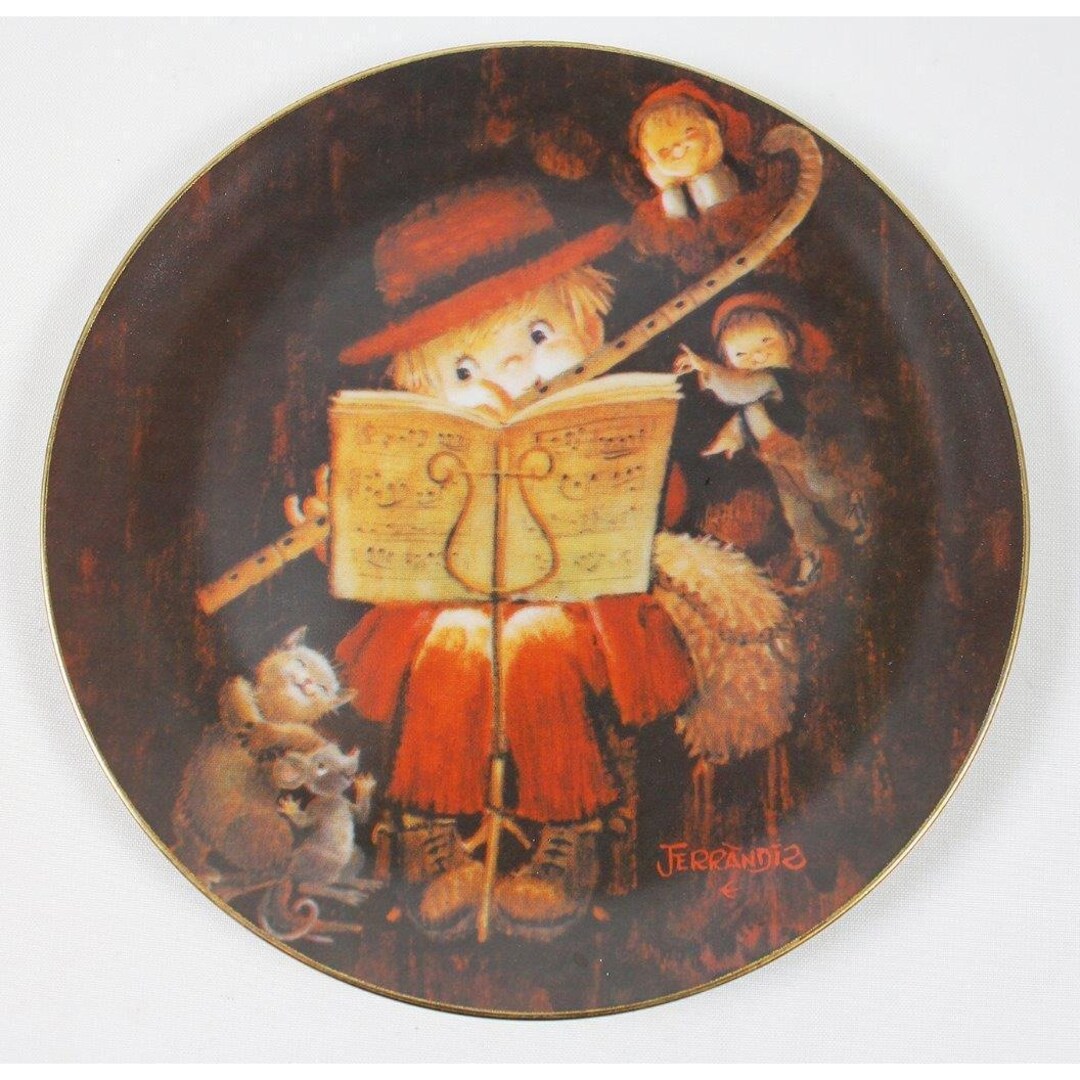 1981 Schmid Juan Ferrandiz "the Flutist" Collector Plate 1st Music ...