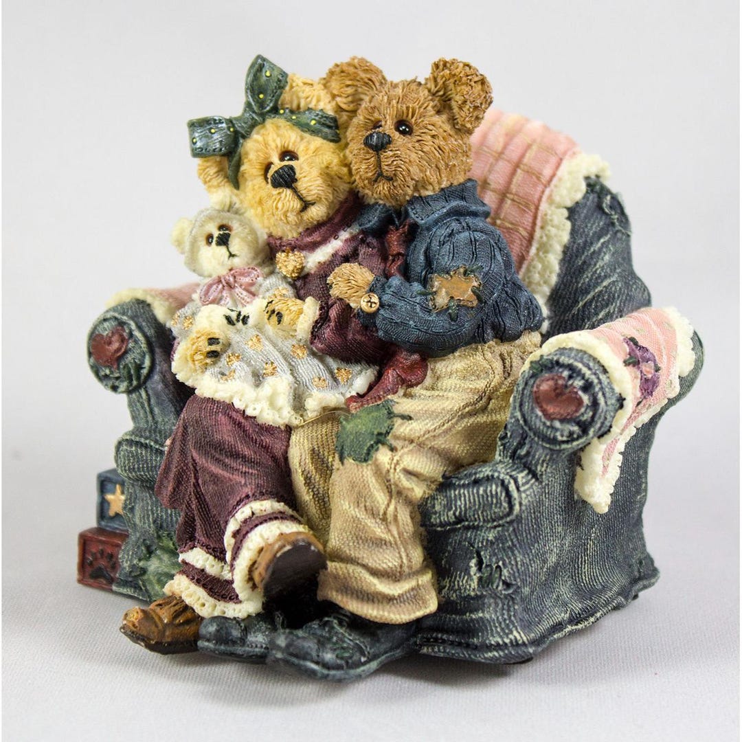 Boyds Bears Baby Makes A Family 1996 Music Box Numbered 1E/5787 TESTED ...