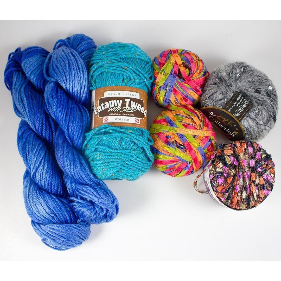 Yarn Lot Knit Crochet - Worsted Mohair Ladder - Berlini Kraemer SRK - Etsy