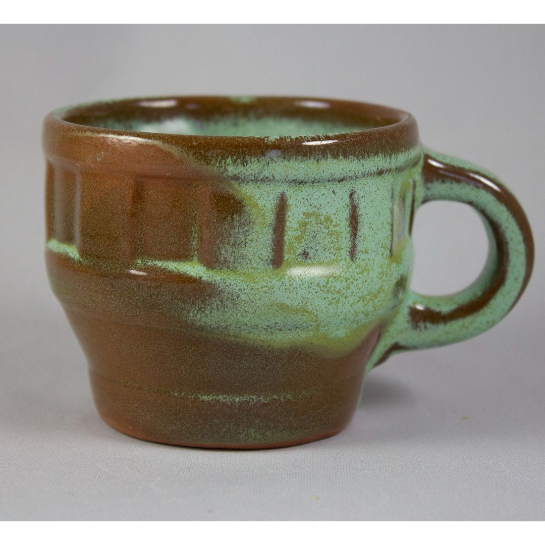 Frankoma Wagon Wheel Prairie Green Coffee/tea Cup 94C USA - Etsy