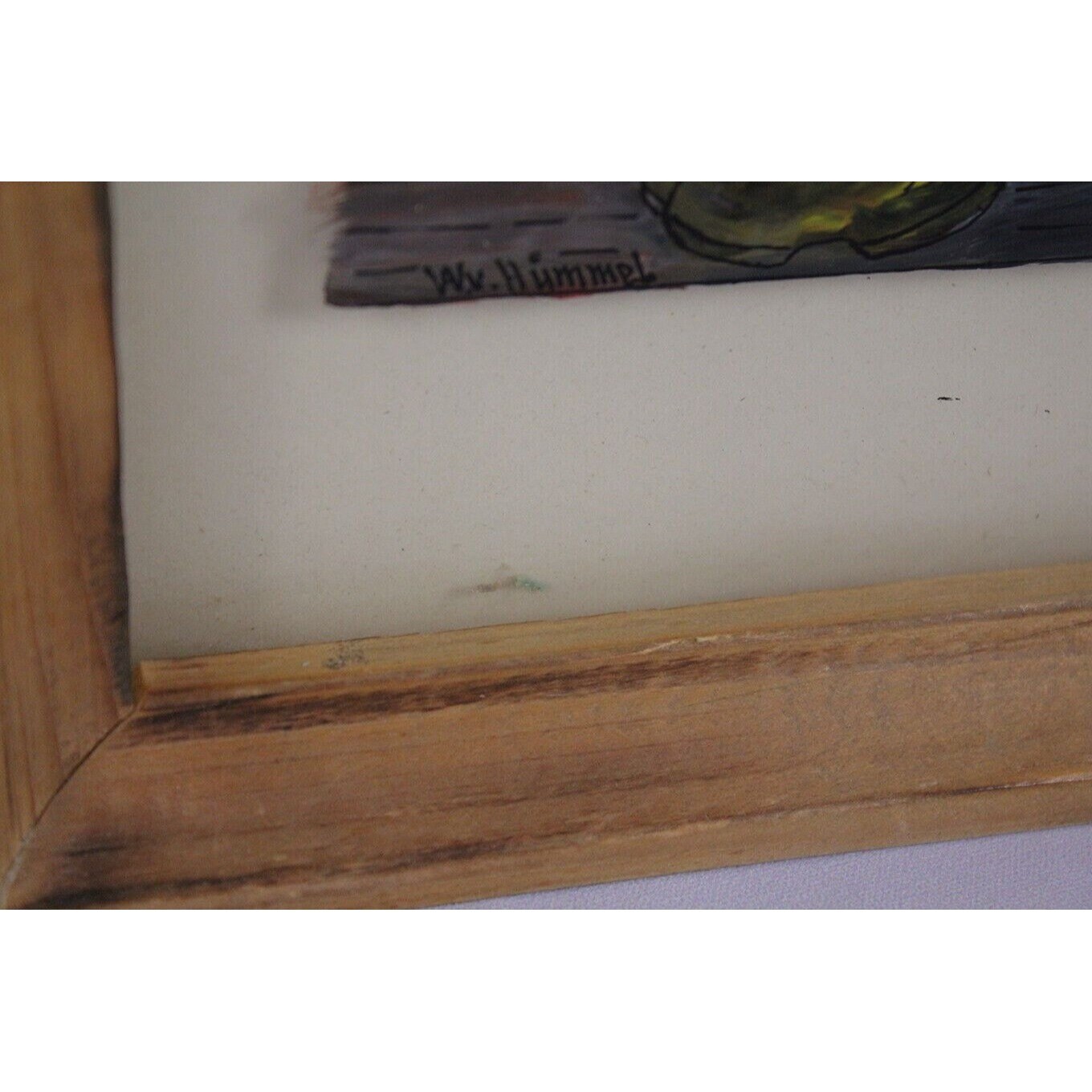 Vintage Reverse Painted Glass Aug. Wilhelm Made in Germany Lot of 2 - Etsy