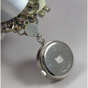 Vintage Bonetto Digits Ladies Quartz Watch Pin Brooch Rhinestones Art ...