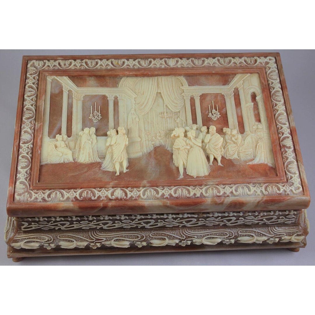 Vintage Incolay Studios Masquerade Ball Music Box NO MOVEMENT - Etsy